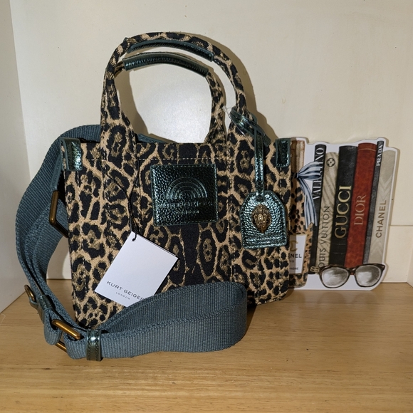 Kurt Geiger | Bags | Kurt Geiger Nwt Small Leopard Print Tote | Poshmark